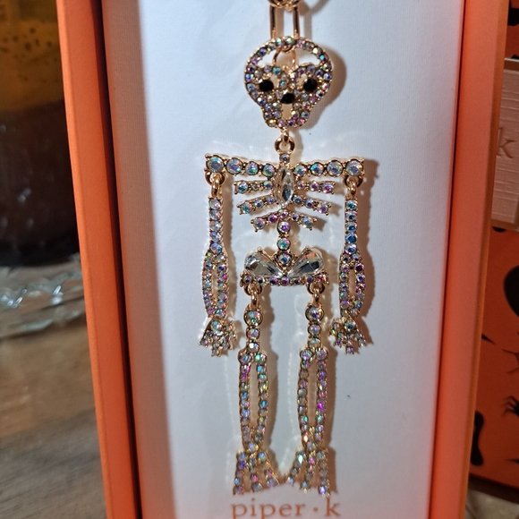 Piper K | Jewelry | New I In Box Piper K Holographic Skeleton Necklace ...